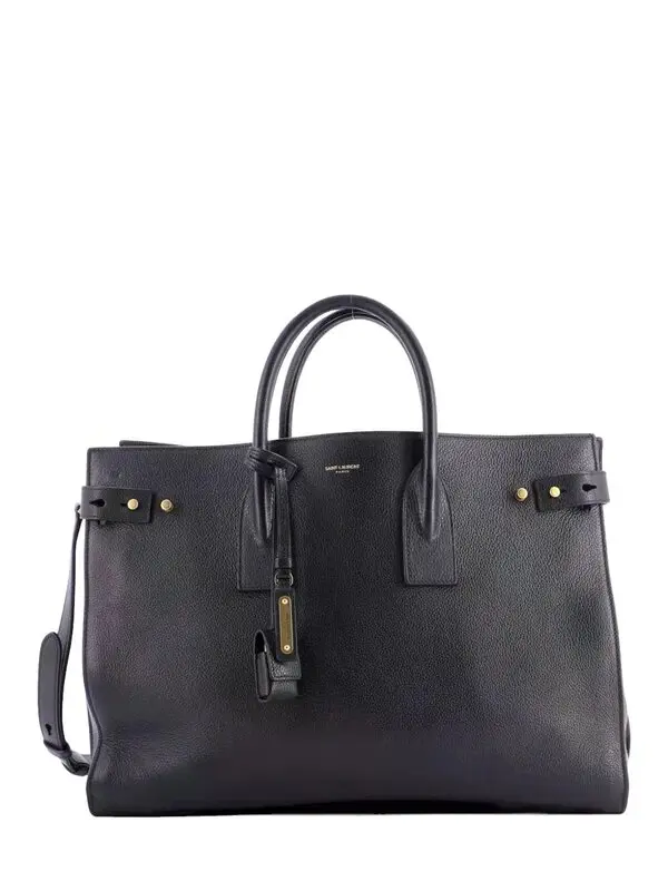Saint Laurent Sac De Jour Souple Large Satchel - Black