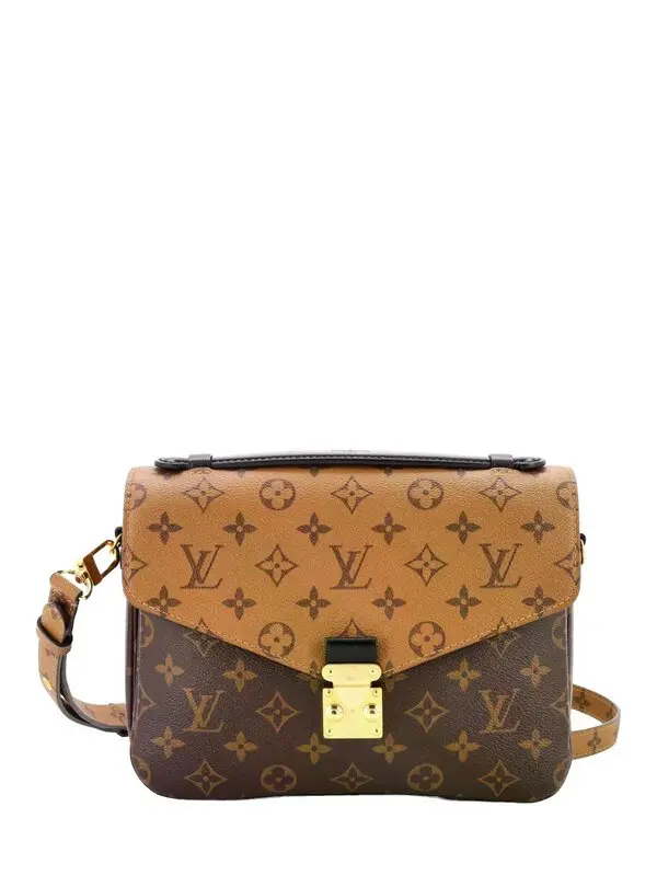 LOUIS VUITTON Pochette Metis Reverse Monogram Canvas Crossbody Bag - Brown