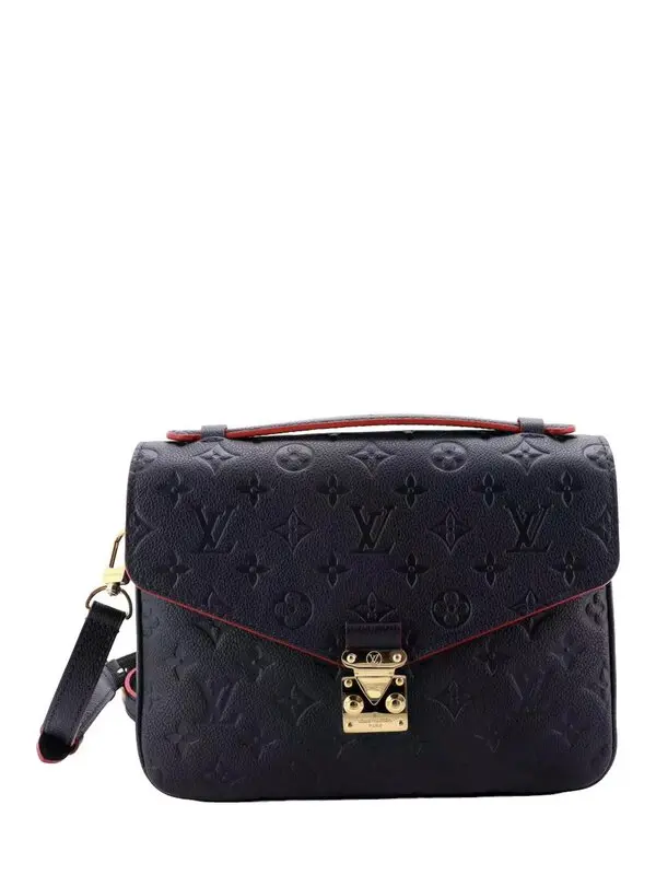 LOUIS VUITTON Pochette Metis Monogram Empreinte Leather Crossbody Bag - Blue