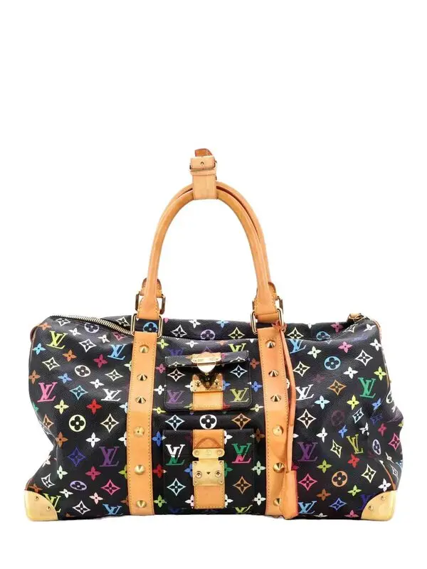 LOUIS VUITTON Keepall Monogram Multicolor 45 Travel Bag - Black
