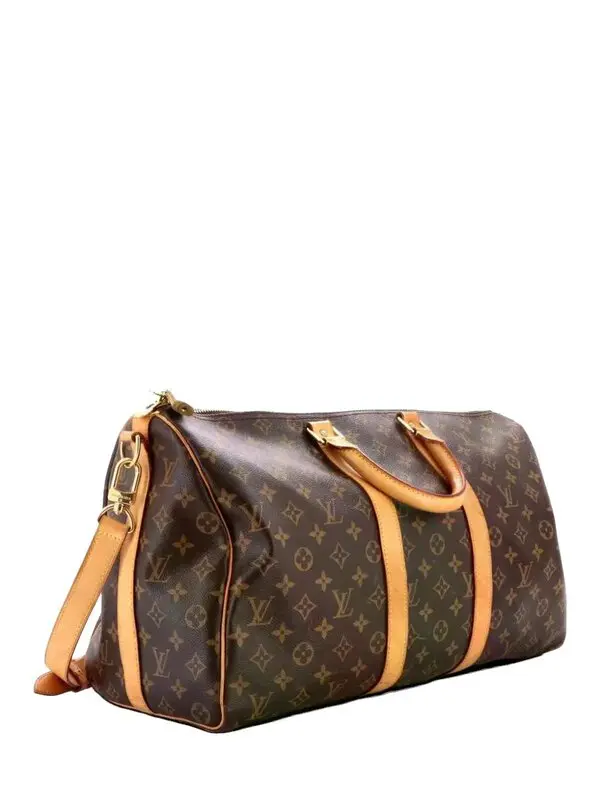 LOUIS VUITTON Keepall Bandouliere 45 Travel Bag Monogram Canvas - Brown