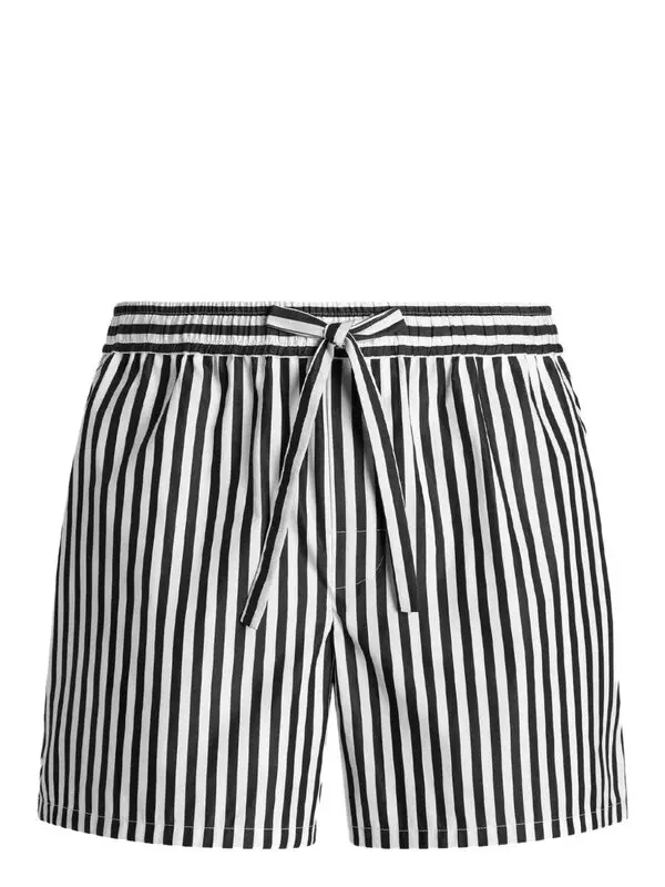 Dolce & Gabbana Striped Bermuda Shorts - White
