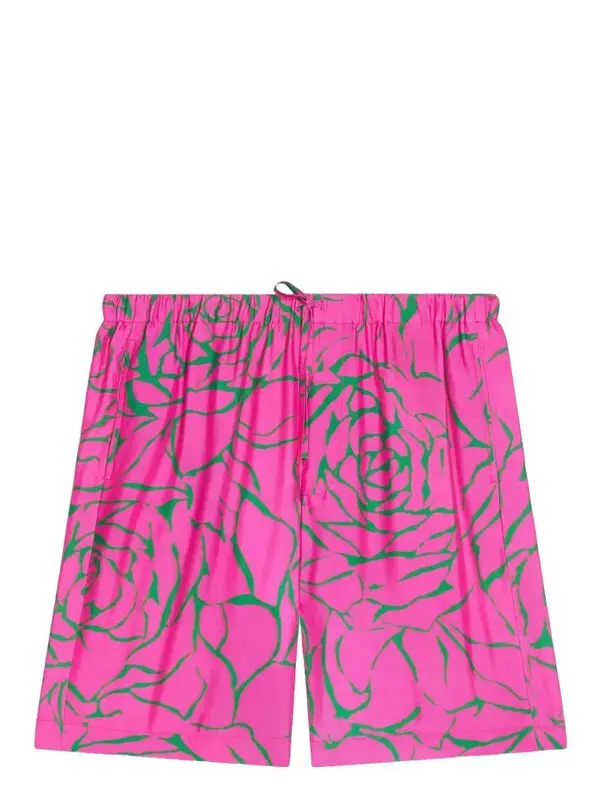 Dries Van Noten Floral-print Shorts - Pink