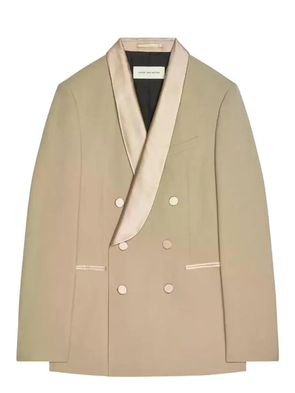 Dries Van Noten Tuxedo Double-breasted Blazer - Neutrals