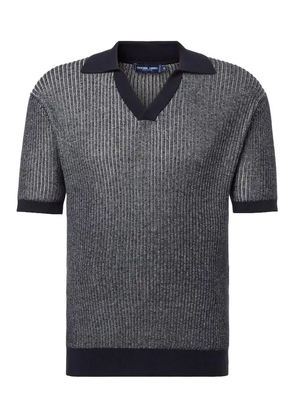 Frescobol Carioca Rino Cotton And Cashmere Polo Shirt - Blue