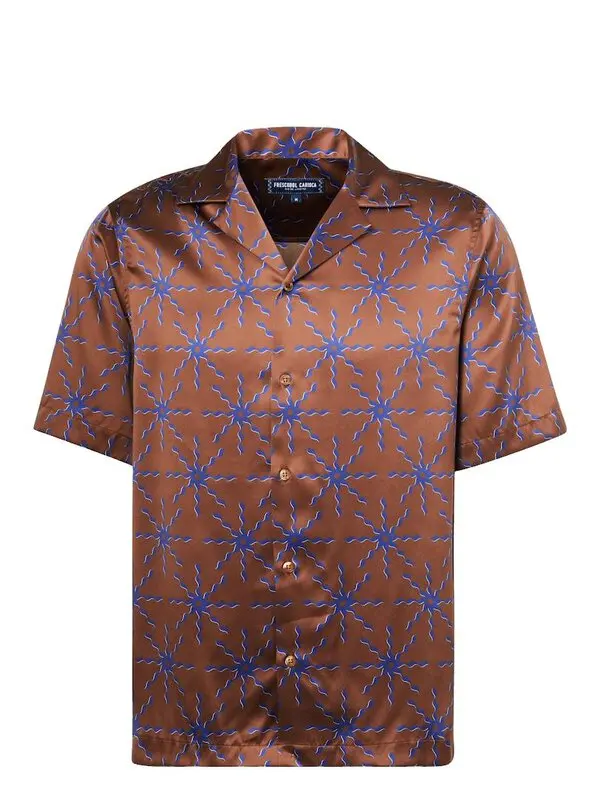 Frescobol Carioca Roberto Silk Shirt - Brown