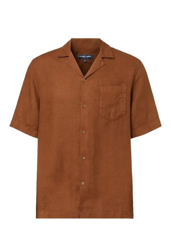 Frescobol Carioca Angelo Linen Shirt - Brown