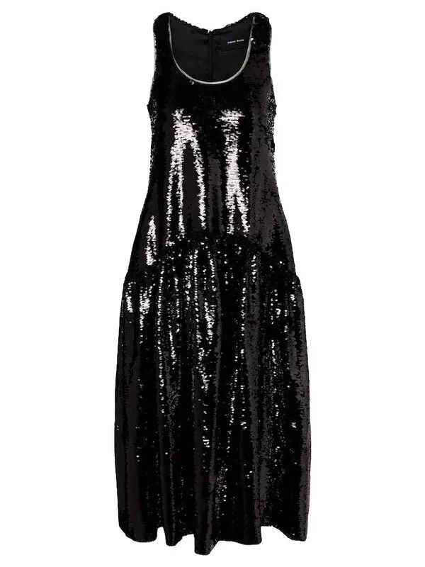 Simone Rocha Sequined Cocktail Dress - Black