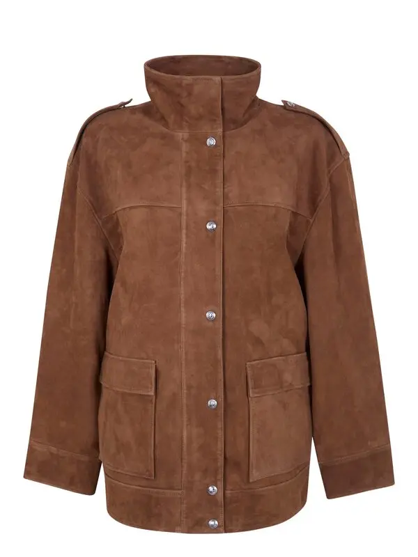 ANINE BING Roux Military Jacket - Brown