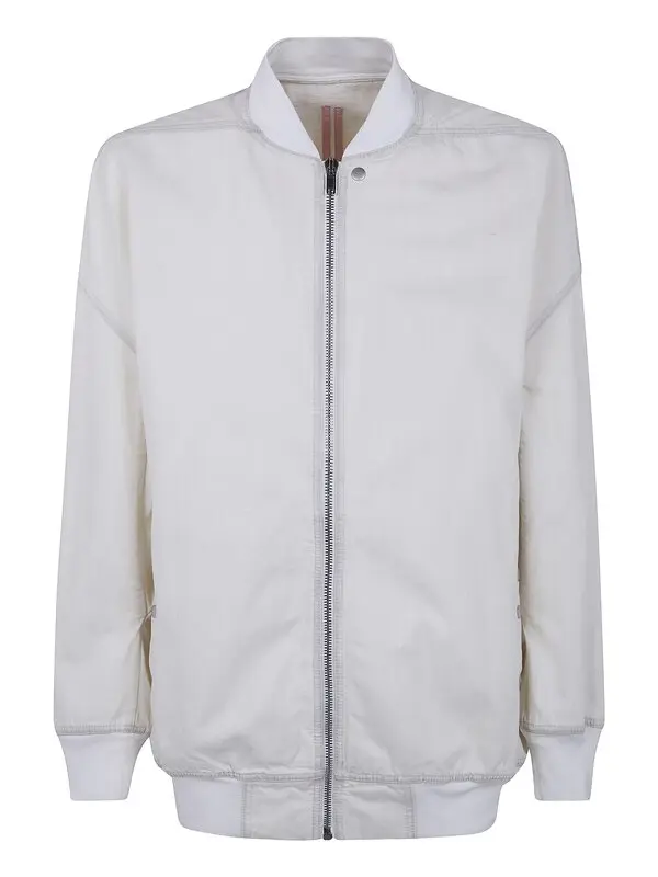 Rick Owens Jumbo Flight" Denim Bomber Jacket - White