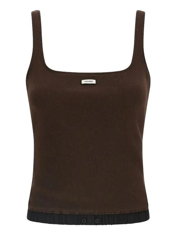 ENTIRE STUDIOS Lounge Tank - Brown