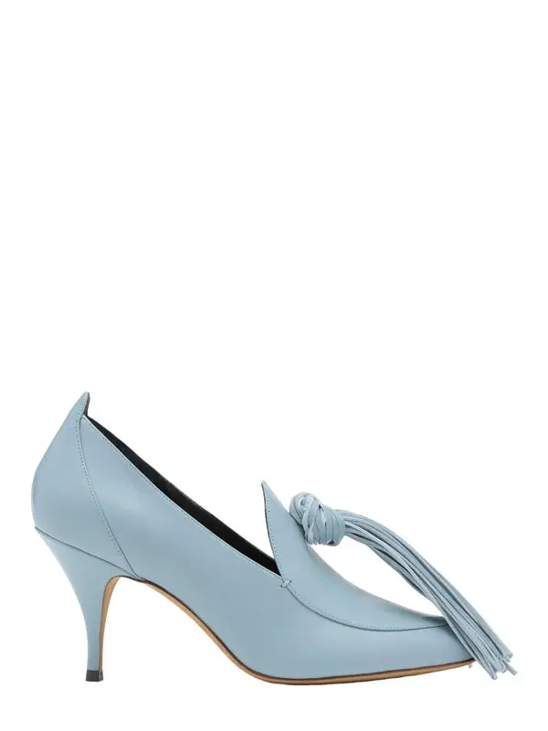 Ulla Johnson Leather Tassel Pumps - Arctic