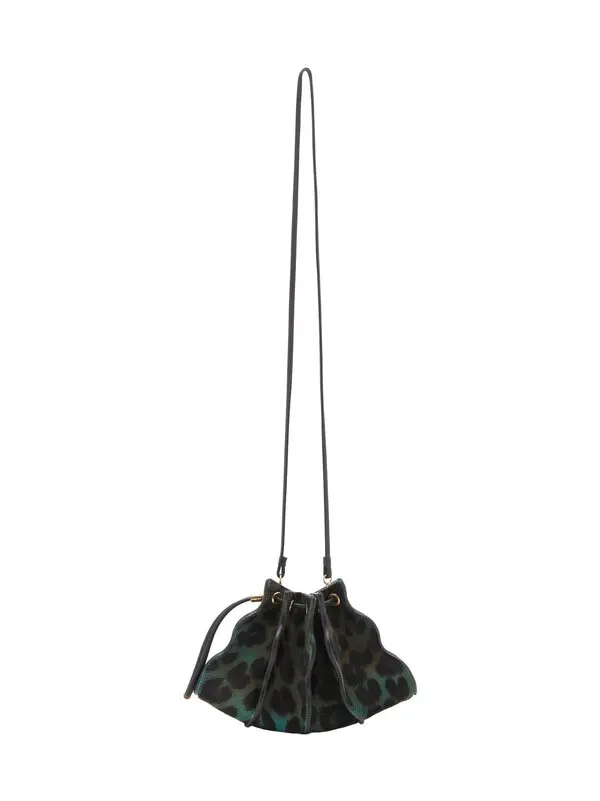 Ulla Johnson Adria Small Crossbody - Emerald Leopard
