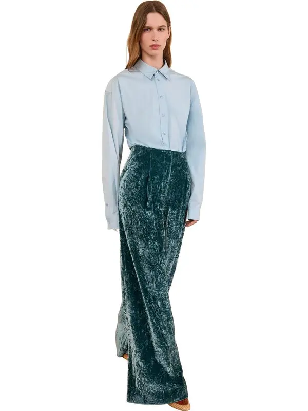 Ulla Johnson Elan Velvet Pants - Jadeite