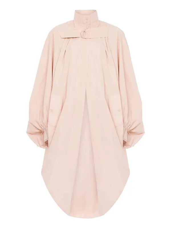 Chloé High-neck Cape Coat - Softy Pink