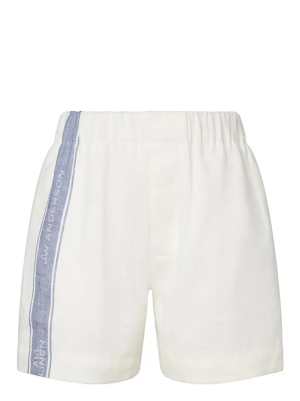 JW Anderson Linen Shorts - White