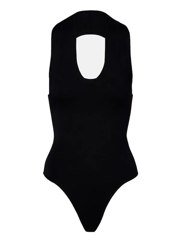 Khaite Toto Halterneck Bodysuit - Black