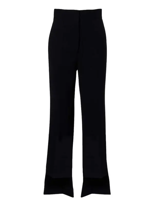 Khaite Rae High-rise Flared Pants - Black