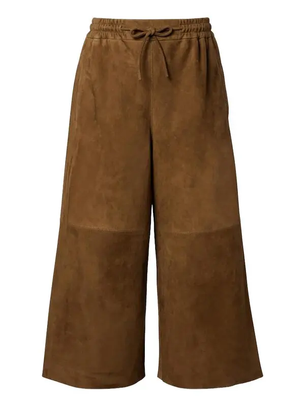YVES SALOMON Suede Culottes - Brown