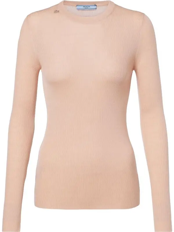 Prada Virgin Wool Sweater - Pink