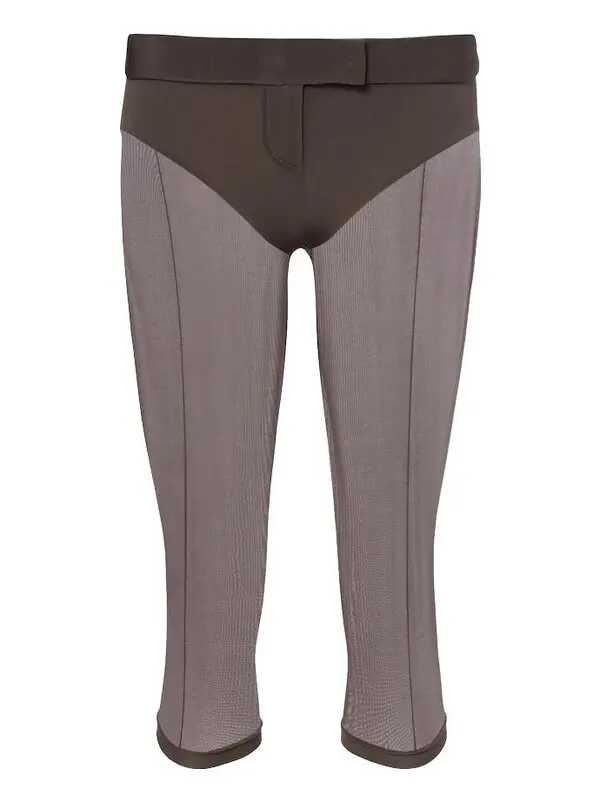 Magda Butrym Capri Pants And Briefs Set - Brown