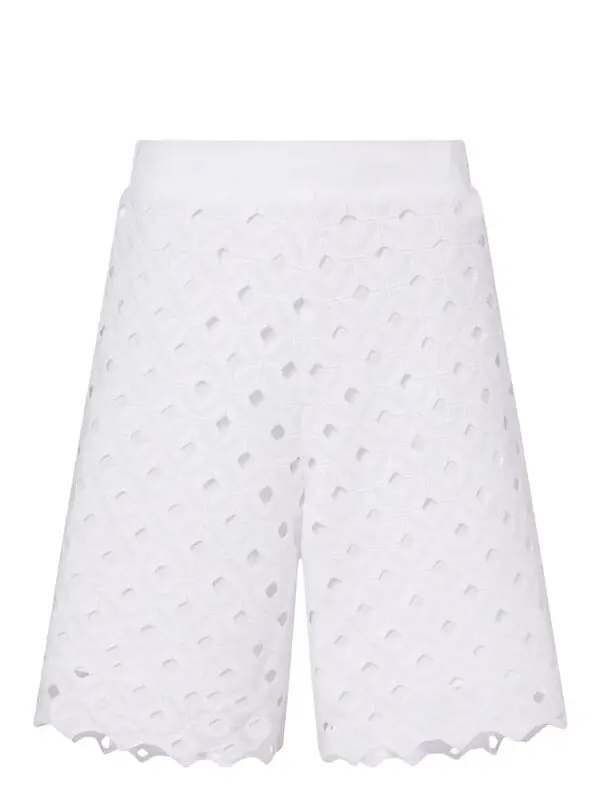 Max Mara Uguale Broderie Anglaise Bermuda Shorts - White