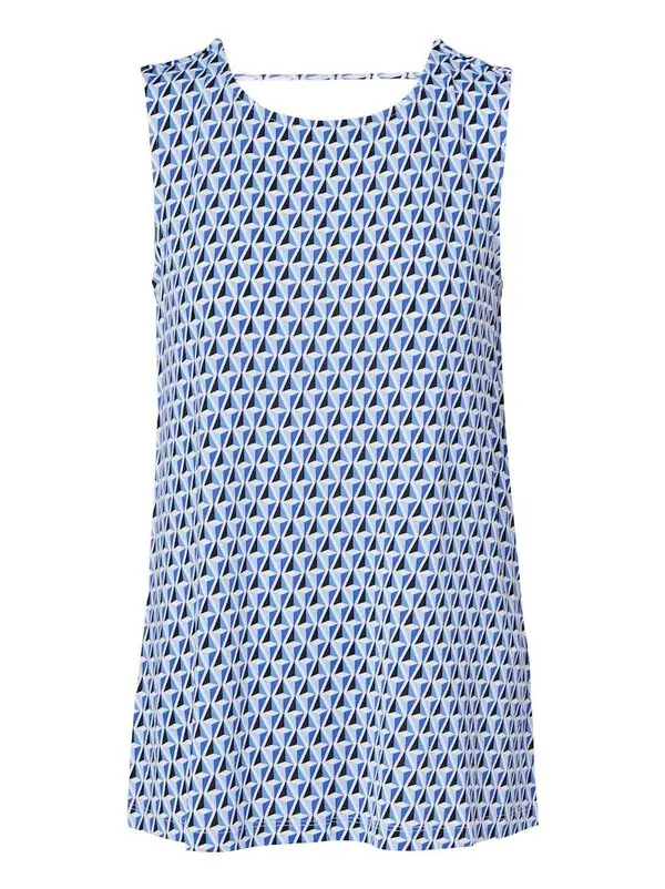 Max Mara Pelota Printed Top - Blue