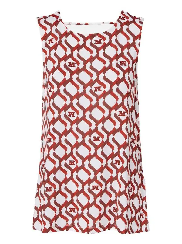 Max Mara Pelota Printed Top - Brown
