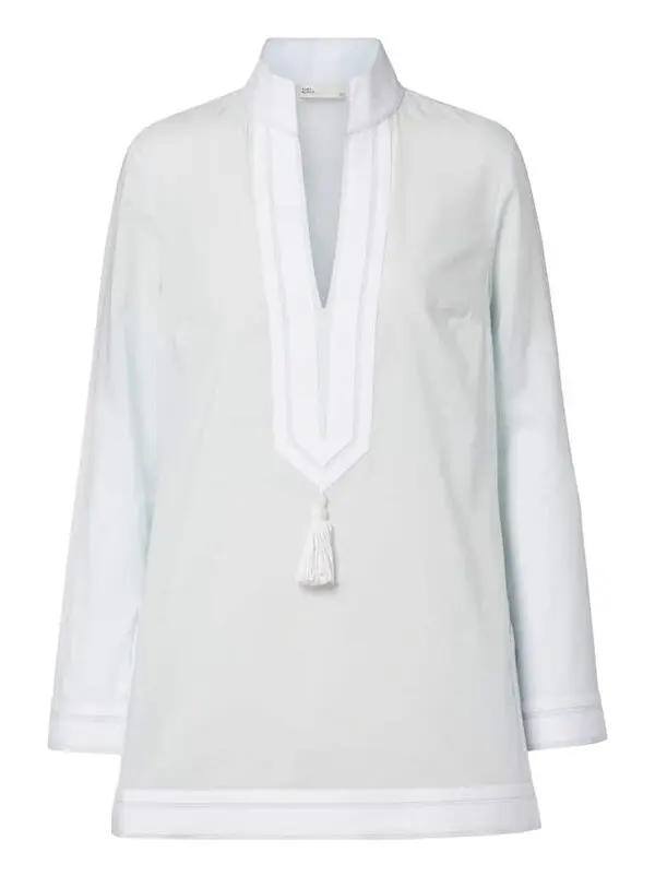 Tory Burch Cotton Kaftan - Blue