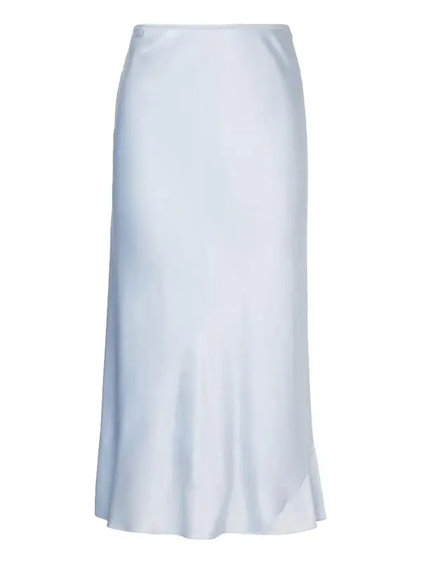 Dorothee Schumacher Satin Midi Skirt - Blue
