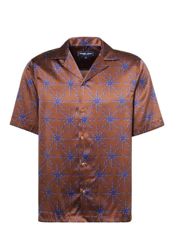 Frescobol Carioca Roberto Silk Shirt - Brown