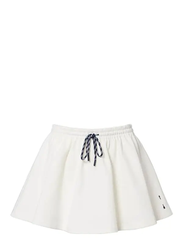 The Upside Daria Cotton-blend Jersey Skort - White