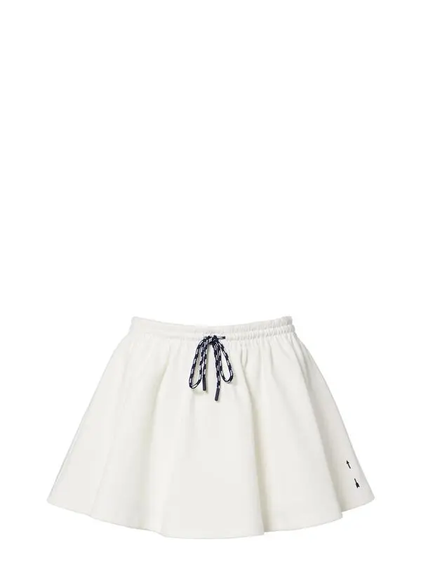 The Upside Daria Cotton-blend Jersey Skort - White