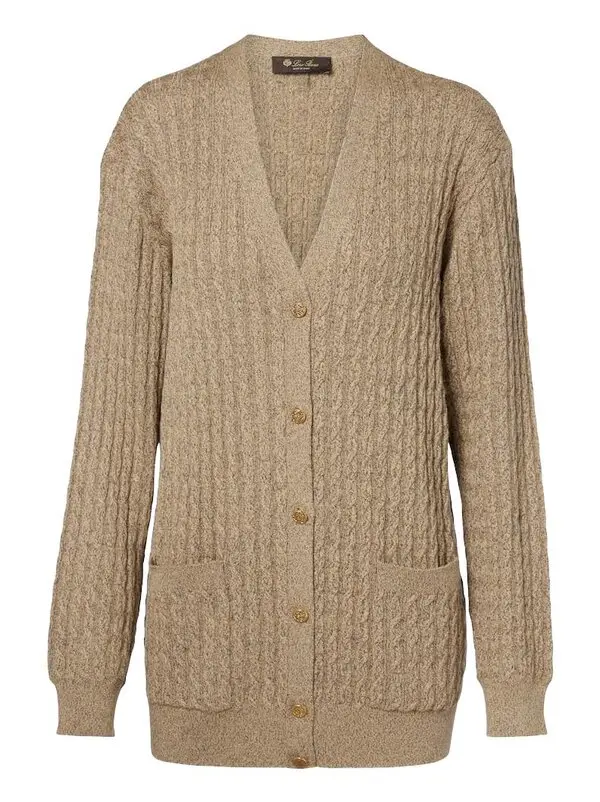 Loro Piana Bihar Cable-knit Cardigan - Beige