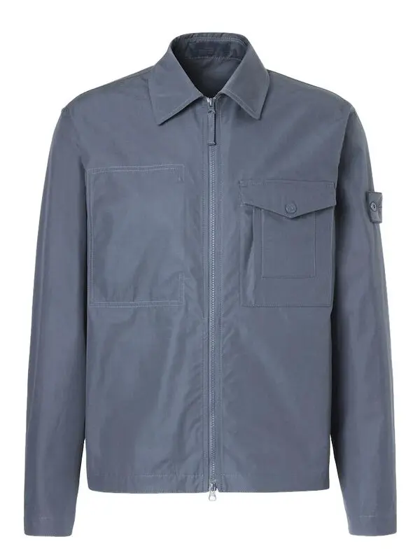 Stone Island Compass Cotton Jacket - Blue