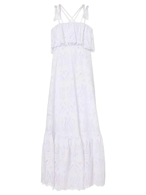 Etro Printed Cotton-blend Maxi Dress - White