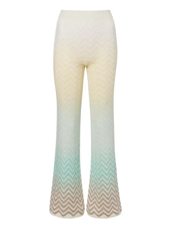 Missoni Zigzag Cotton-blend Flared Pants - Multicoloured