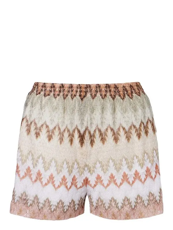 Missoni Lamé Shorts - Brown