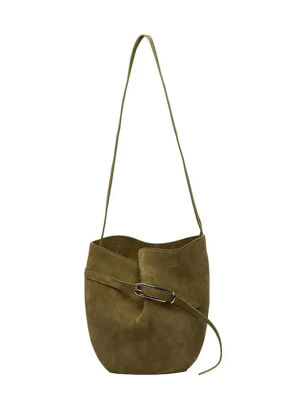LIFFNER Belted Bucket Bag - Green