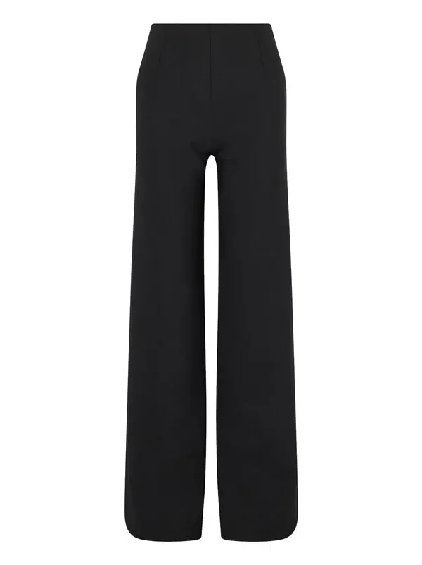 Gucci Wool-blend Straight-leg Trousers - Black