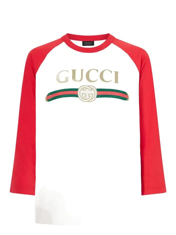 Gucci Printed Cotton-blend Jersey T-shirt - White