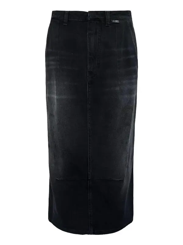 MAISON MARGIELA Denim Midi Skirt - Black