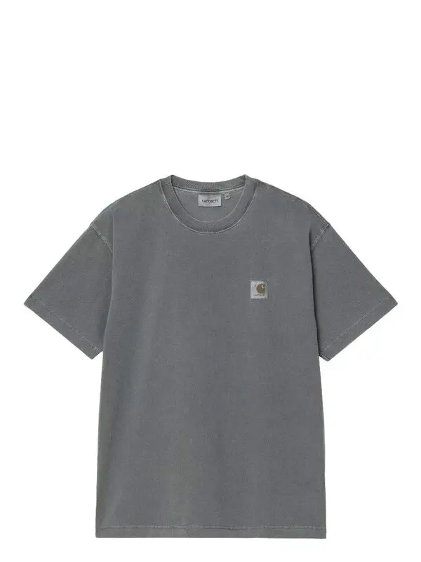 Carhartt Work In Progress Logo Cotton T-shirt - Grey