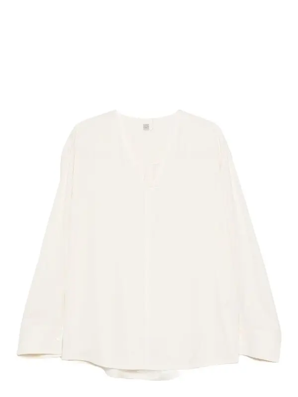 TOTEME V-necked Blouse - White