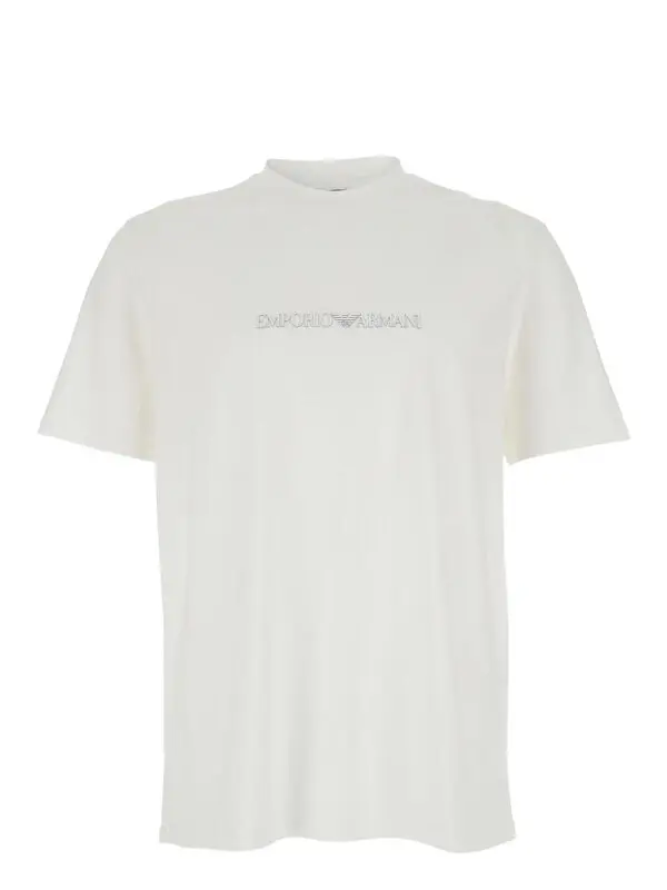 Emporio Armani Logo Cotton T-shirt - White