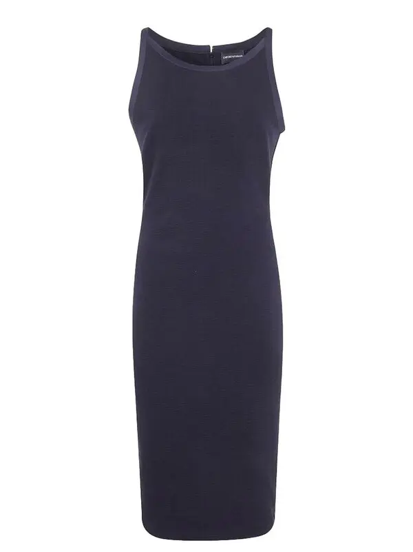 Emporio Armani Cotton Short Dress - Black