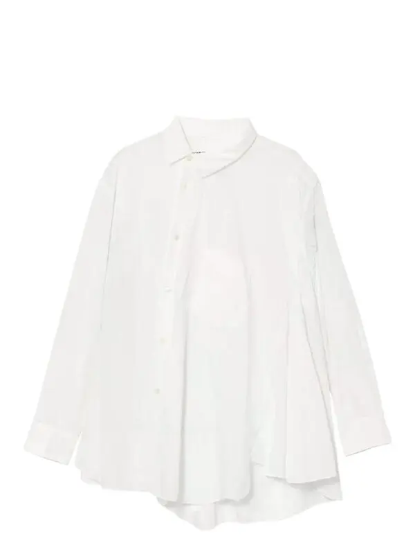 Comme Des Garçons Asymmetric Button-down Shirt - White