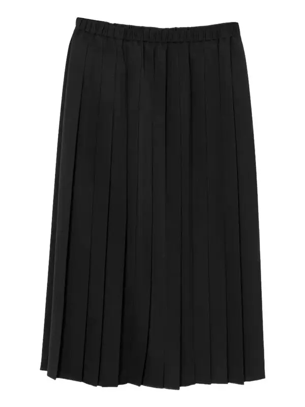Junya Watanabe Pleated Skirt - Black