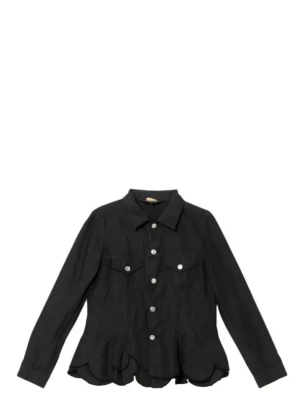 Comme Des Garçons Ruffled Jacket - Black