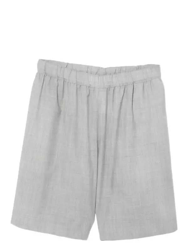 Comme Des Garçons Elasticated Waistband Knee-length Shorts - Grey